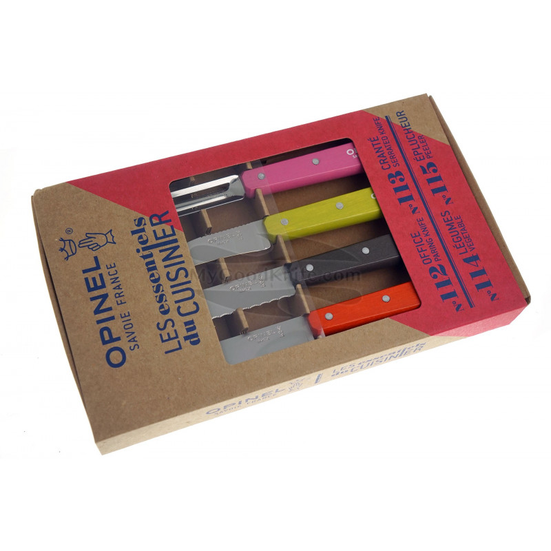 Kitchen knife set Opinel Fifties 4 Essentials Box 001452 for sale ...