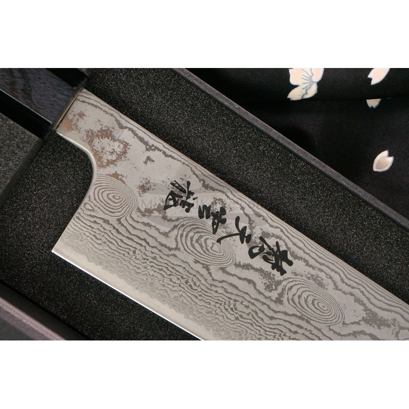 Gyuto Japanese kitchen knife Ryusen Hamono Bonten Unryu BU-303 24cm for ...