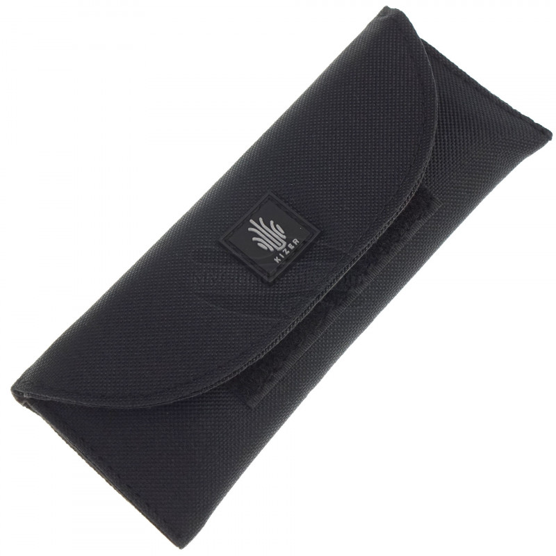 Folding knife Kizer Cutlery Matanzas Micarta Titanium Brown Gray ...