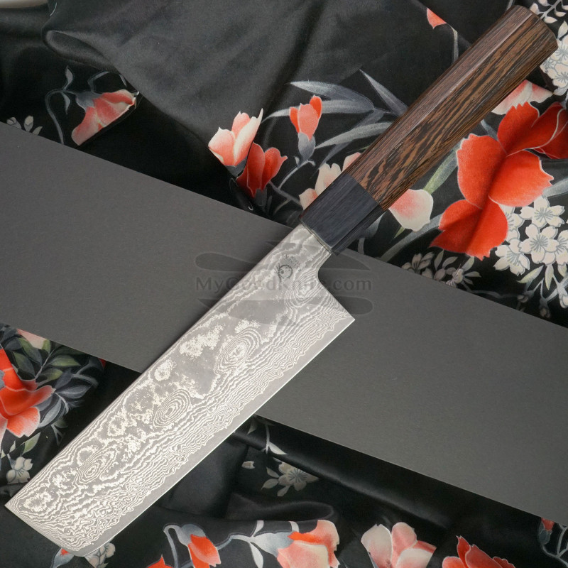 Nakiri Japanese kitchen knife Ryusen Hamono Bonten Unryu BU-308 16.5cm ...