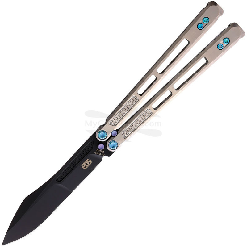 Balisong EOS Trident Satin Blue EOS102 10.5cm for sale | MyGoodKnife