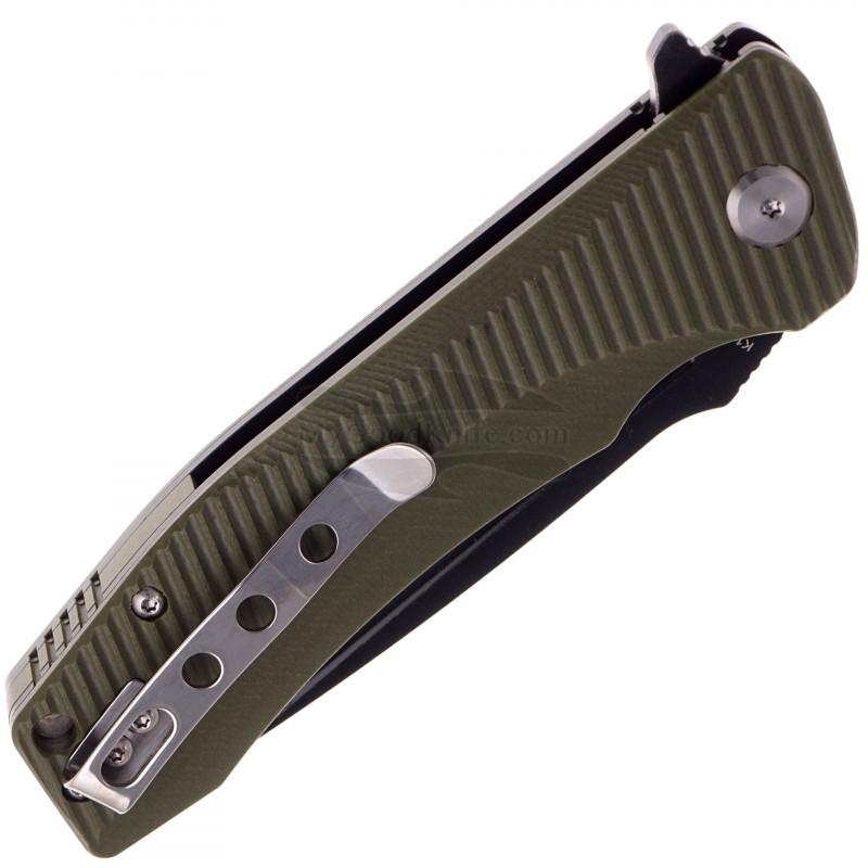 Folding knife Bestech Mako Black stonewash Green G-10 BG27D 9.5cm for ...