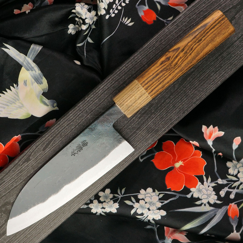 Santoku Japanisches Messer Daisuke Nishida Shirogami Bocote DN-11219BGA ...