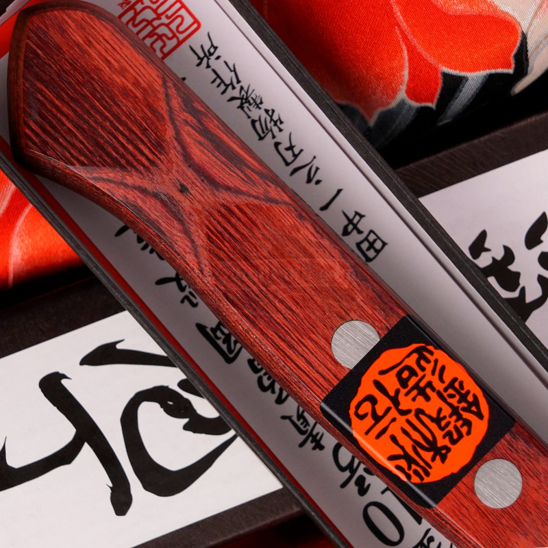 Petty Japanese kitchen knife Shigeki Tanaka VG10 Damascus ST-1701 12cm ...