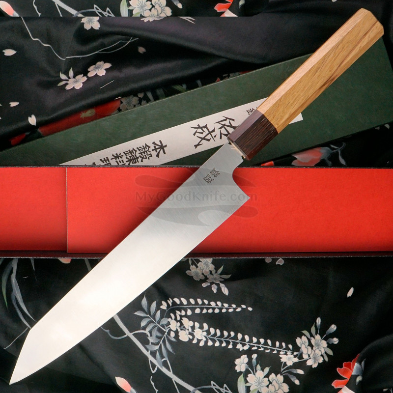 Kiritsuke Japanese kitchen knife Sukenari Slender Gyuto S-1OW11 24cm ...