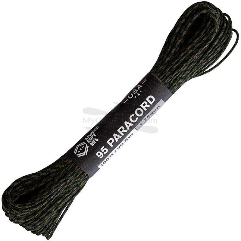 Paracord Atwood Rope 95 Woodland Camo RG1323H for sale | MyGoodKnife