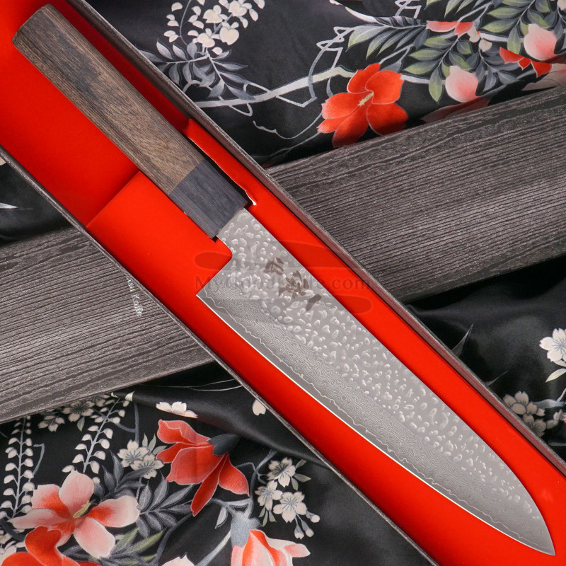 Gyuto Japanese kitchen knife Ittetsu VG-10 Damascus IWZ-104 21cm for ...