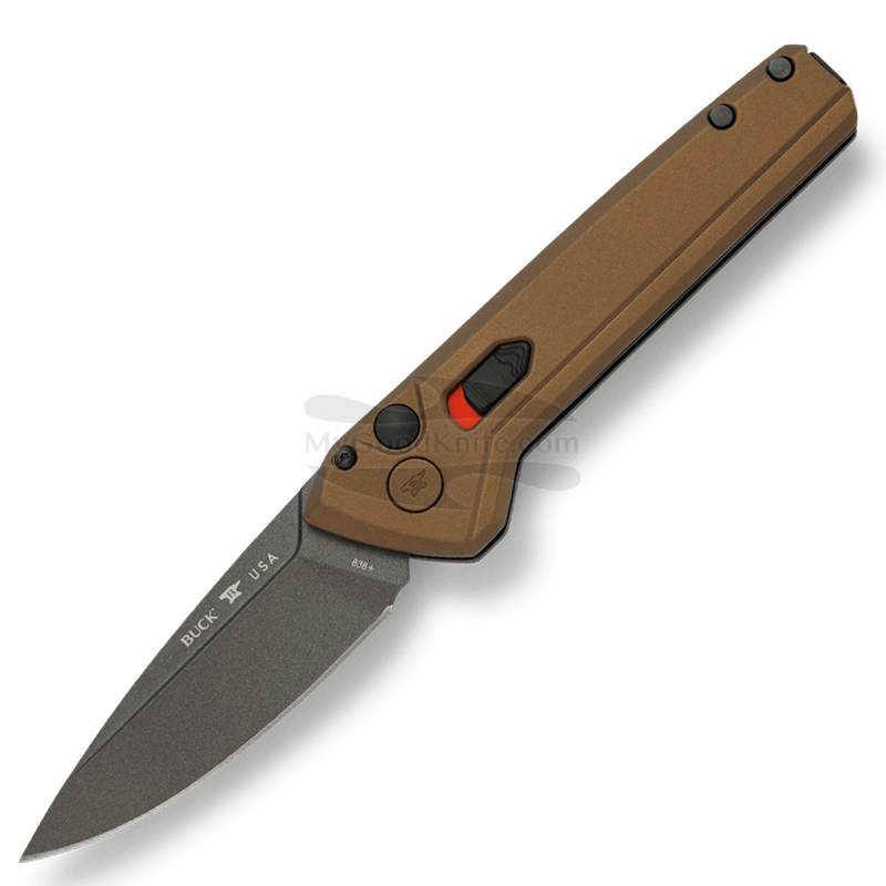 Automatikmesser Buck Knives 838 Deploy Burnt Bronze 0838BRS1-B 8.3cm ...