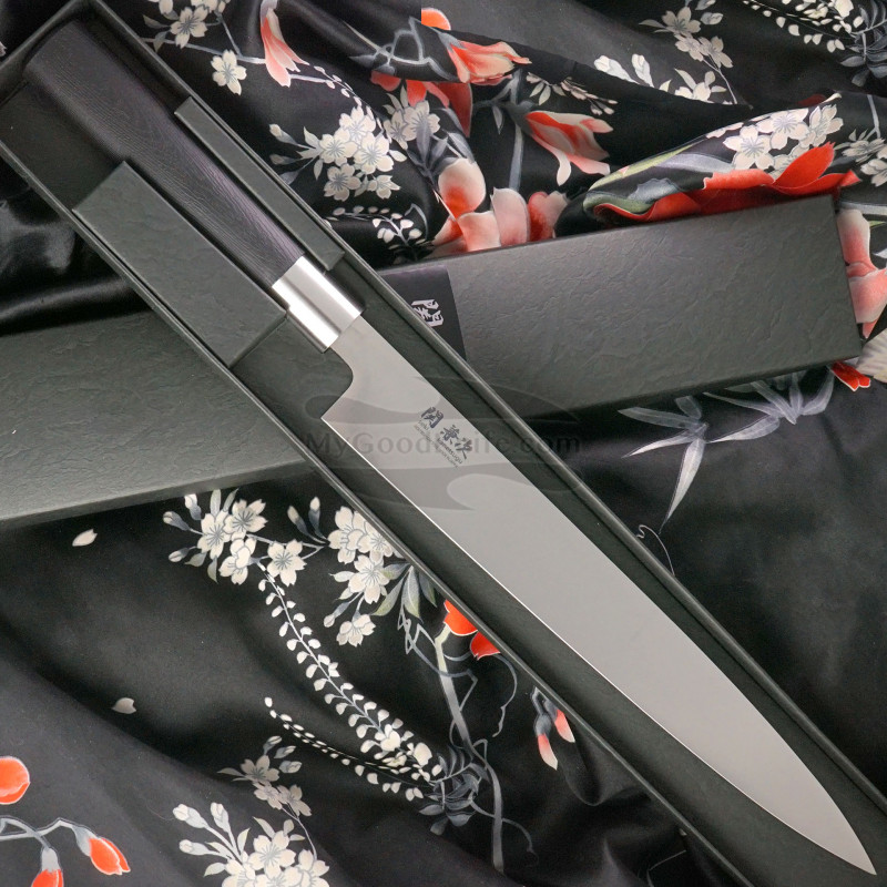 Sujihiki Japanese kitchen knife Seki Kanetsugu 21 Excel 4033 27cm for sale | MyGoodKnife