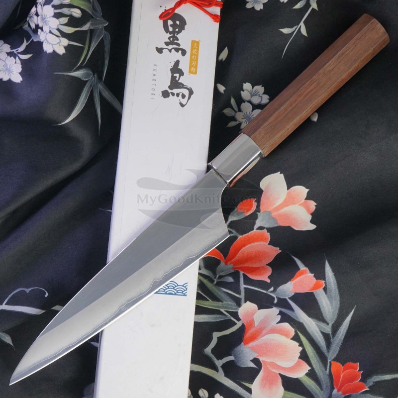 Japanese kitchen knife Kurotori Hamono Double bevel for fish KRT-02 ...