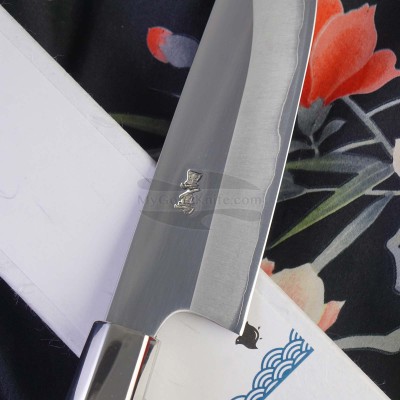 Japanese kitchen knife Kurotori Hamono Double bevel Kawahagi KRT-01 13 ...