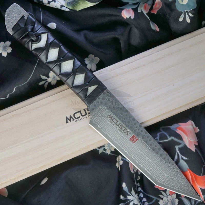 Fixed blade Knife Mcusta Custom Limited Edition Damascus MC241D 14.5cm ...