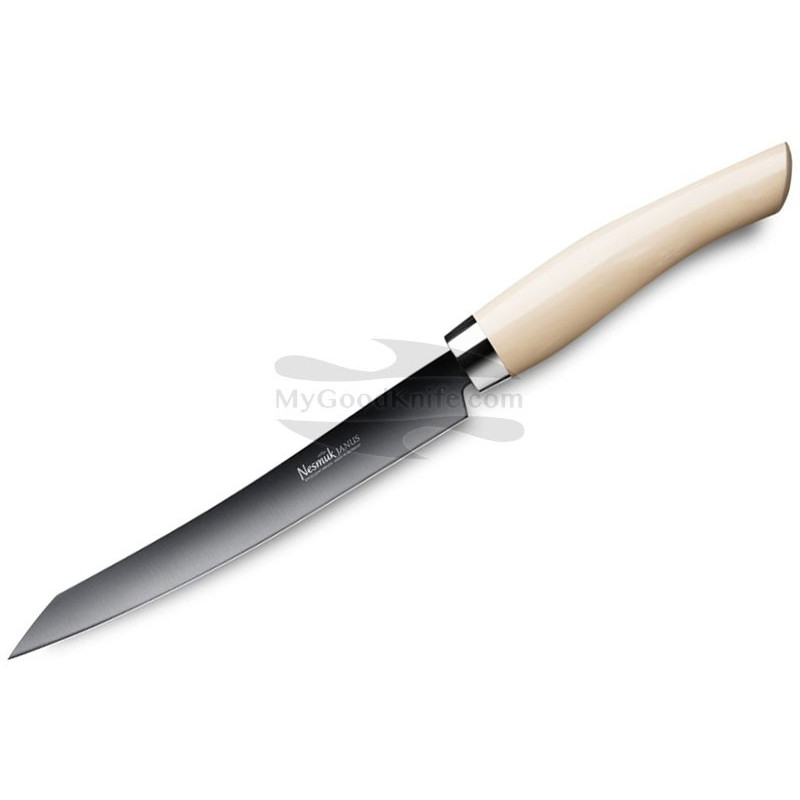 Slicing kitchen knife Nesmuk JANUS Juma Ivory 16cm for sale | MyGoodKnife