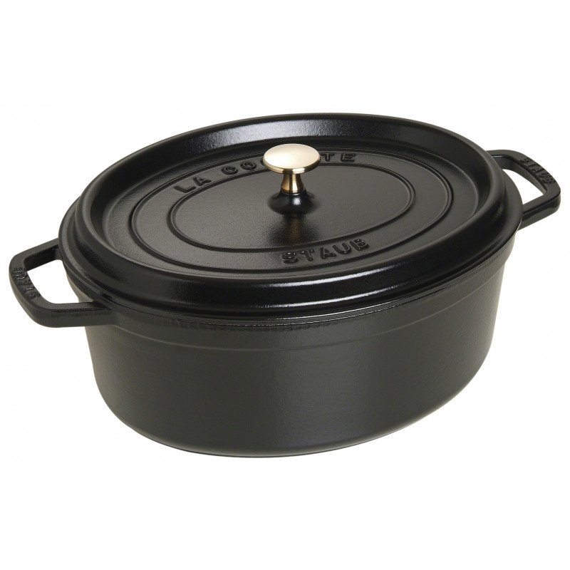 Staub Oval Cocotte 31cm, Black 40509-319-0 for sale | MyGoodKnife