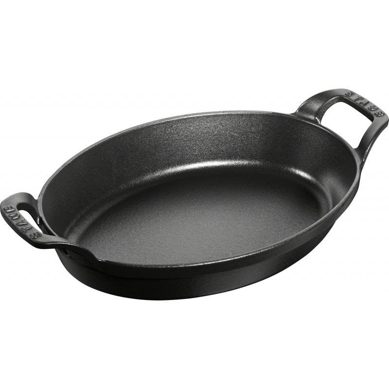 Baking dish Staub oval 24 cm, Black 40509-393-0 for sale | MyGoodKnife