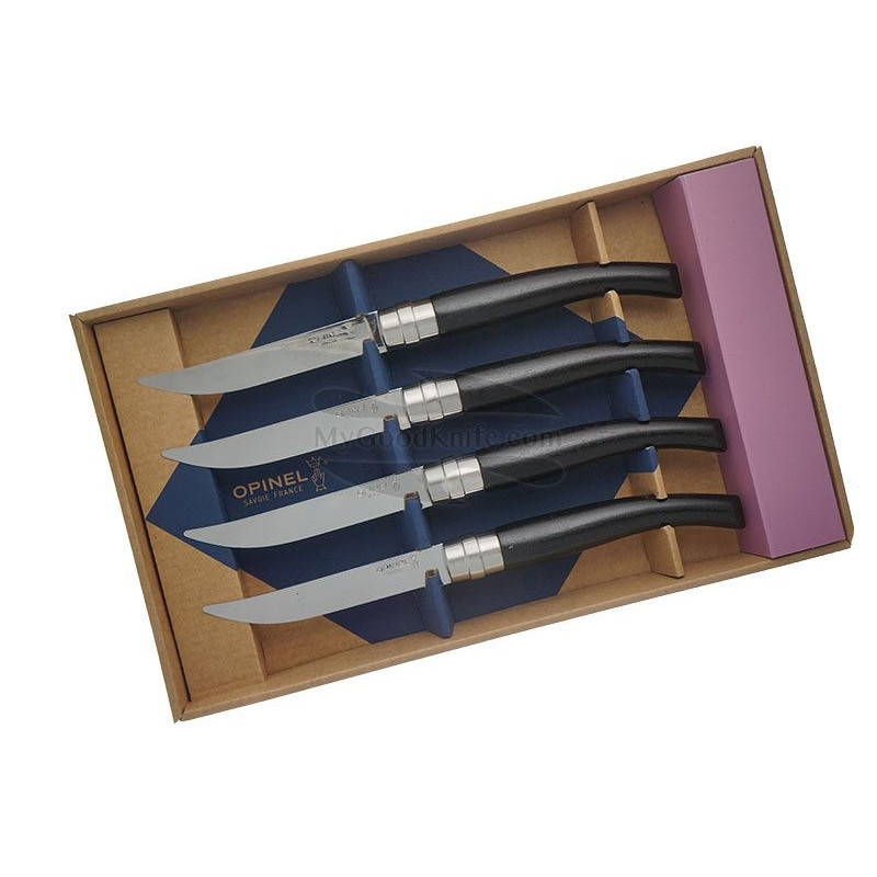 Steak knife Opinel Box of 4, ebony ОО1827 10cm for sale | MyGoodKnife